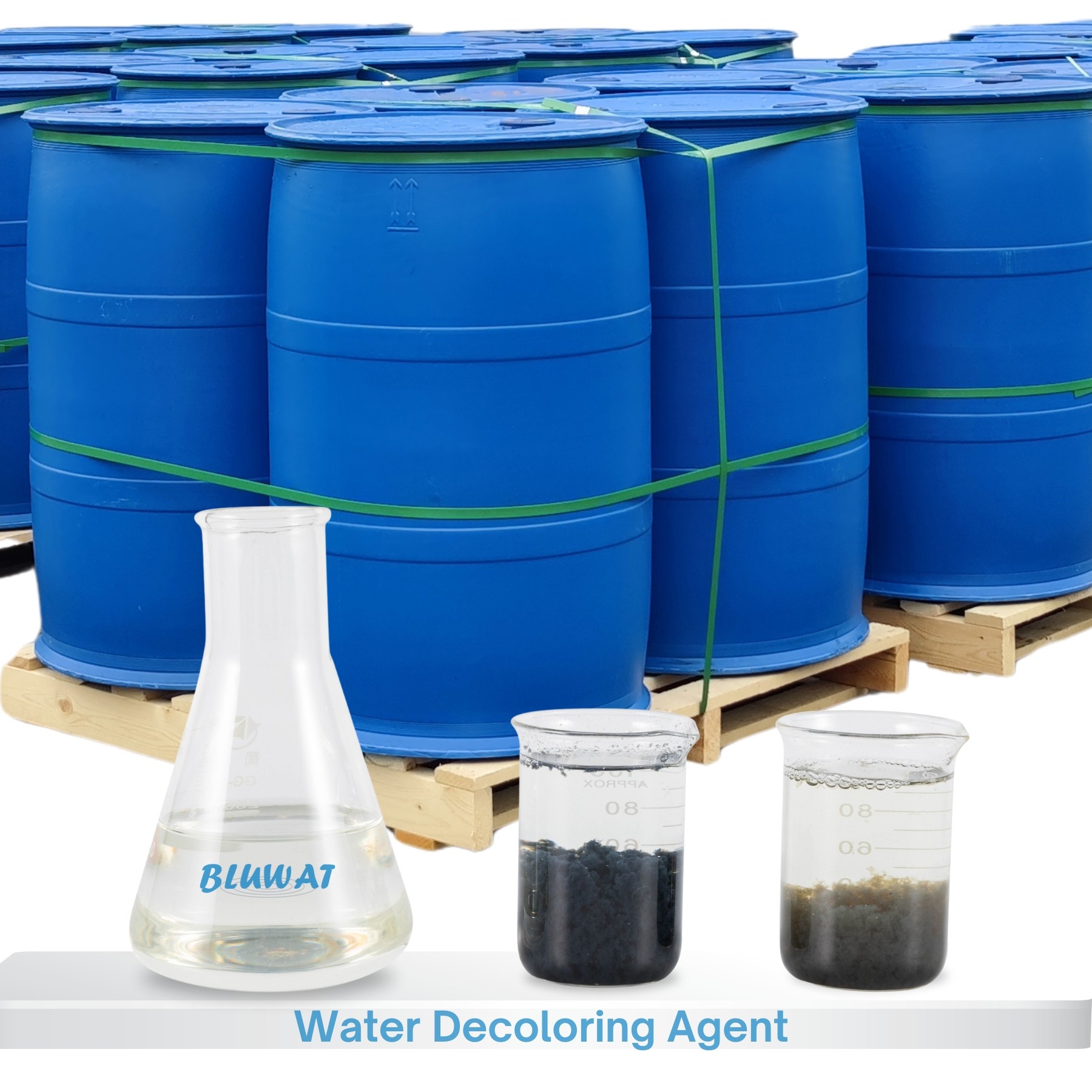 BV Water Decoloring Agent , High Colority Water Treatment Decolorizing ...