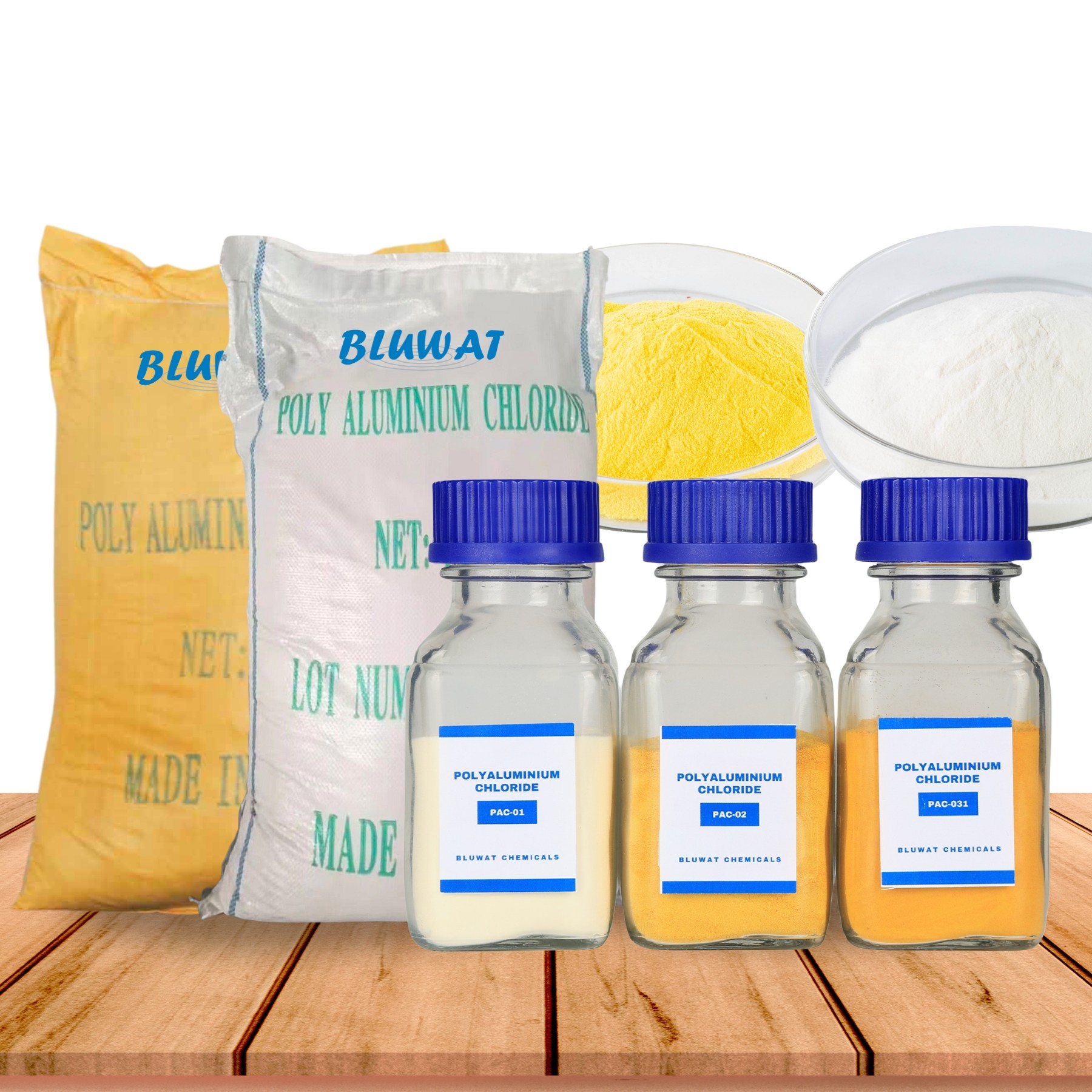 White Powder Yellow Powder Poly Aluminium Chloride In Paper Industry ...