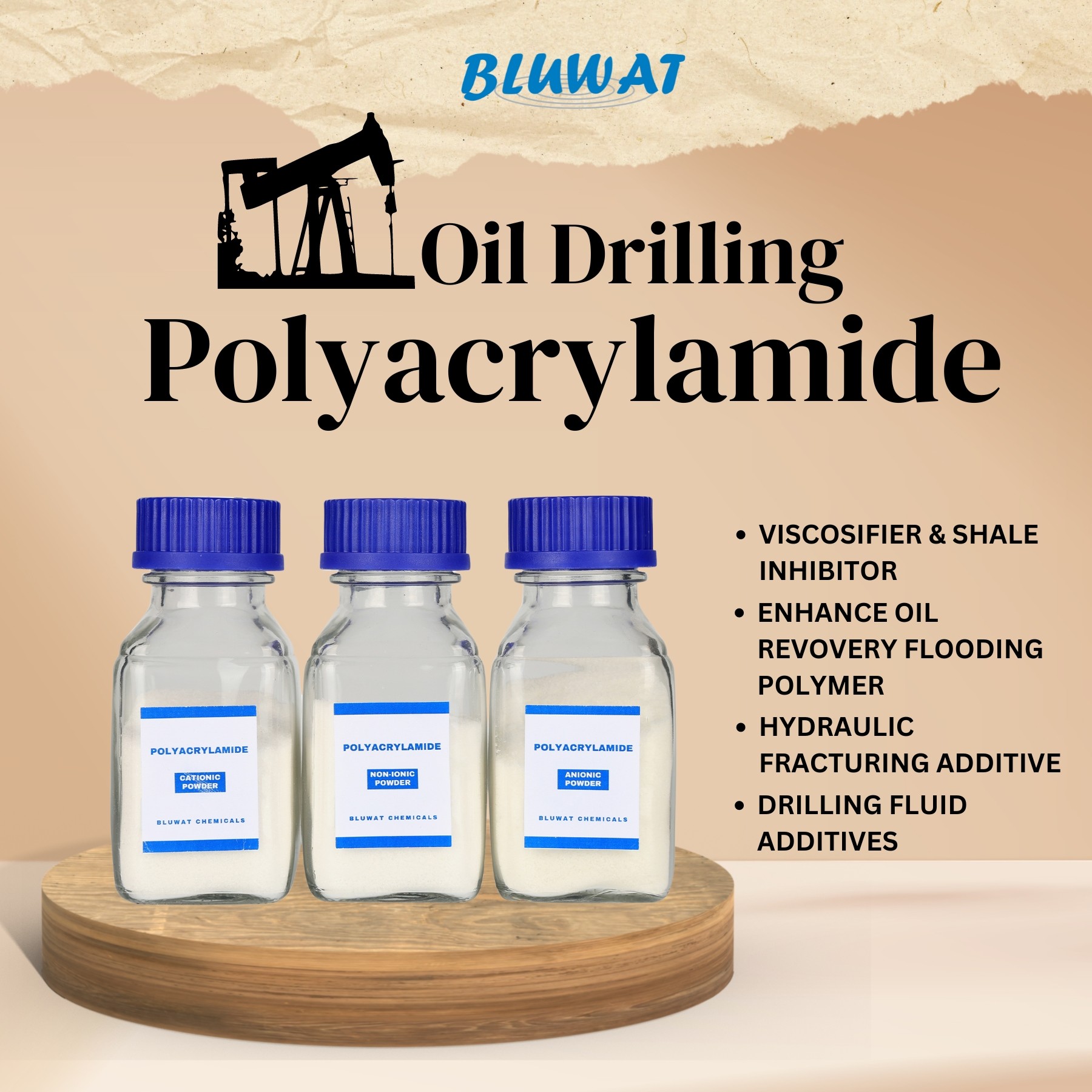 Drilling Fluid Additives Poly Acrylamide Polyelectrolyte Polyacrylamide ...