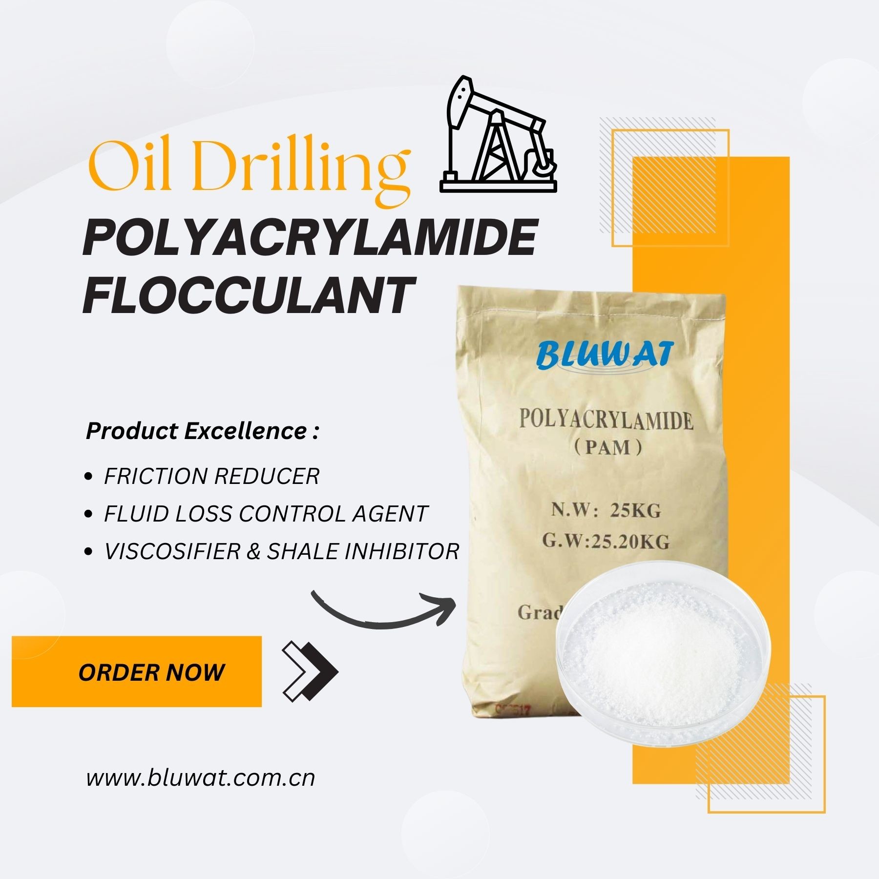 Enhanced Oil Recovery Polyacrylamide Polyelectrolyte EOR Polymer ...