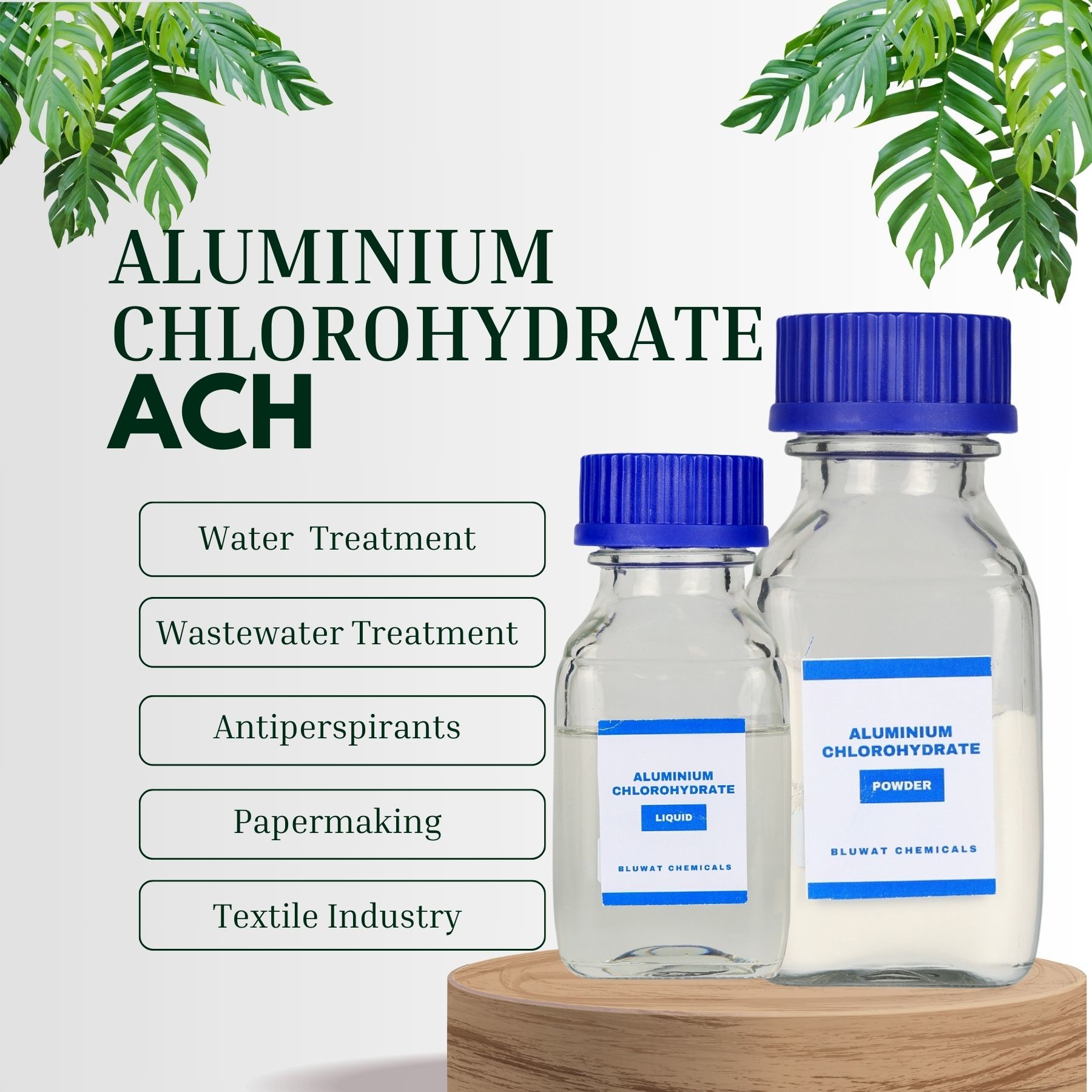 ACH Aluminium Chlorohydrate Powder Liquid for Water Treatment Cosmetics ...