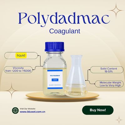 Liquid PolyDADMAC Polydiallyldimethylammonium Chloride Water Treatment ...
